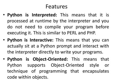 Python Introduction Ppt