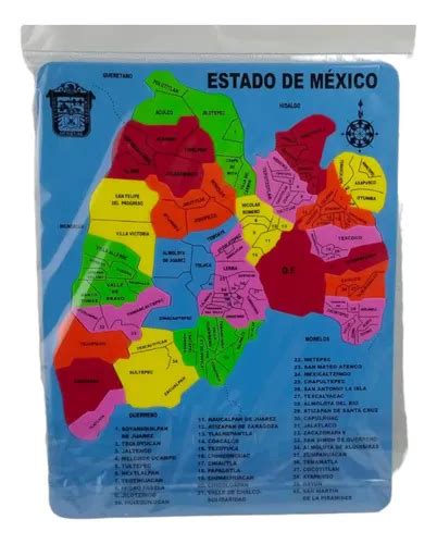 Rompecabezas Didáctico Fomi Mapa Del Estado De México Cuotas Sin Interés