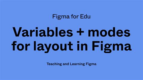 Variables and modes in Figma | Figma