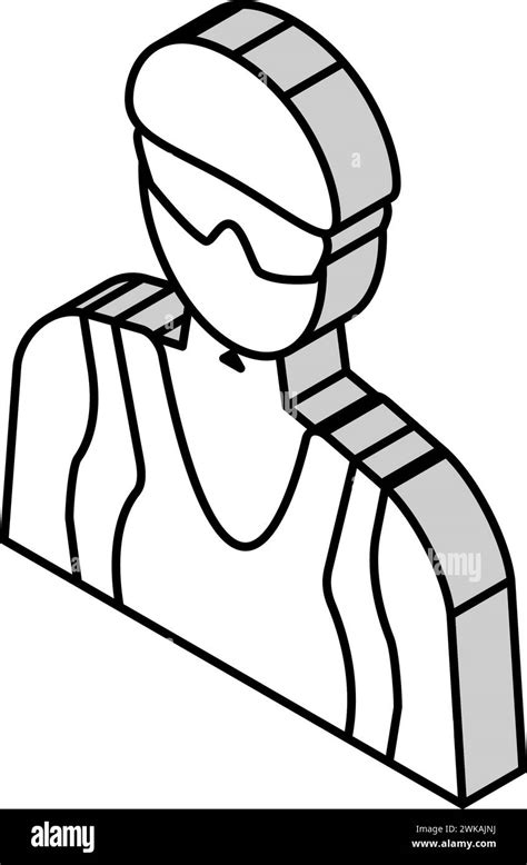 Female Cyclist Isometric Icon Vector Illustration Stock Vector Image And Art Alamy