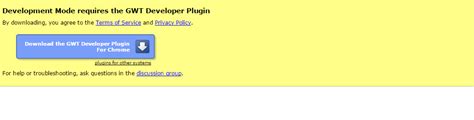 Javascript Development Mode Requires The GWT Developer Plugin Stack Overflow
