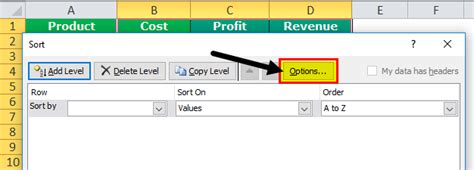 Сортировка по столбцам в Excel Voxt