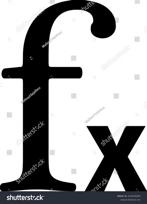 Math Function Graph Icon Vector Illustration Stock Vector Royalty Free