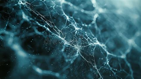 The Image Is A Microscopic View Of A Neural Network The Intricate