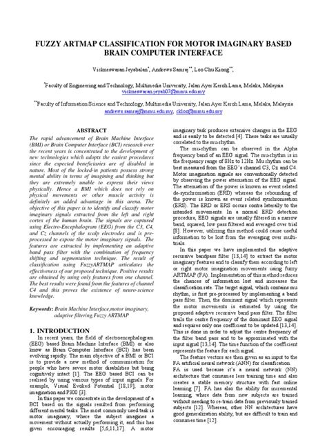 Pdf Vickneswaran Jeyabalan Andrews Samraj And Loo Chu Kiong Fuzzy Artmap Classification For