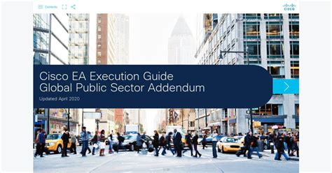 Cisco Ea Execution Guide Global Public Sector Addendum Gps Ea Execution Guide 20