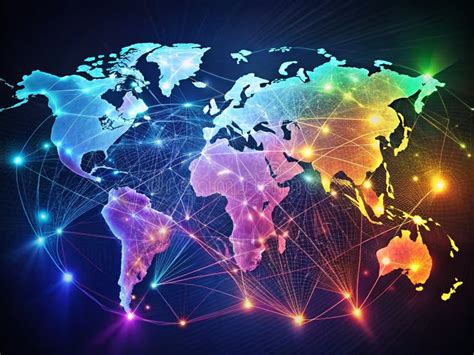 Visualizing The Future Of Global Connectivity An Abstract Digital World