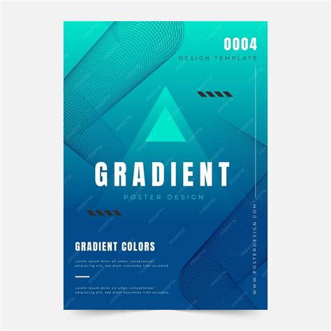 Free Vector Gradient Abstract Poster Template Design