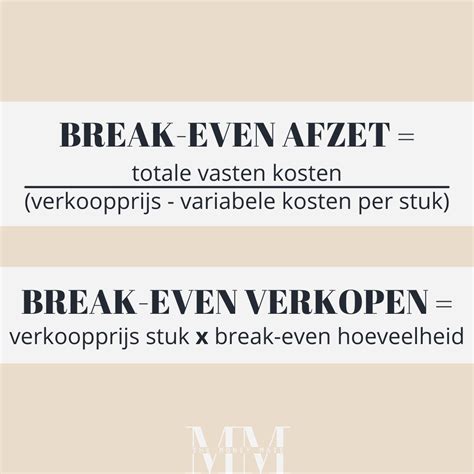 Hoe Bereken Je Break Even Omzet Advragen Nl My Xxx Hot Girl
