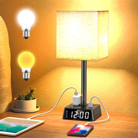 Alarm Clock Lamp With Usb At Brooke Fitzroy Blog