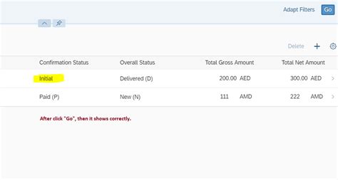 Listview In Sapui5 List Report Application The Updated Value Does