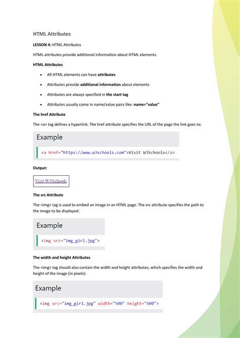 module 1 introduction to html pdf web design and html internet