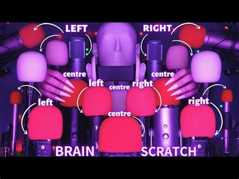 ASMR Mic Scratching - Brain Scratching with 20 MICS🎤| No Talking for ...