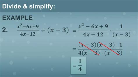 Multiplying And Dividing Rational Algebraic Expressions Pptx