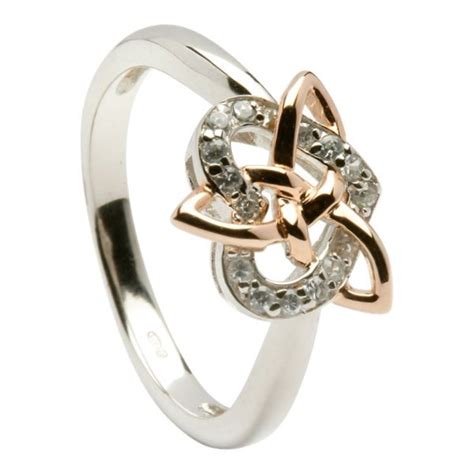 Celtic Heart And Trinity Knot Ring Rings From Ireland