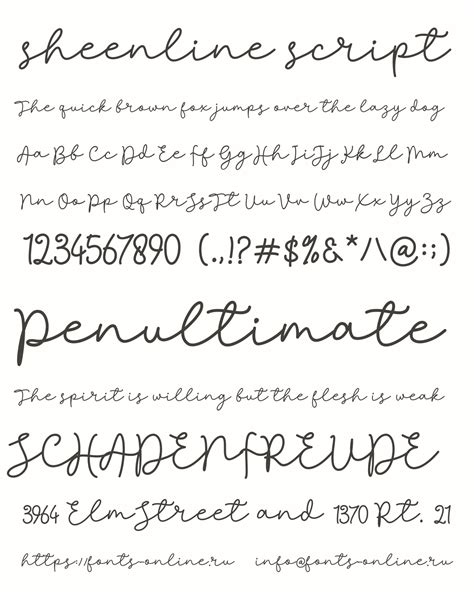 Sheenline Script Font