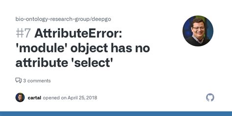 Attributeerror Module Object Has No Attribute Select · Issue 7