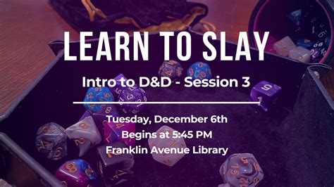 Learn To Slay Intro To Dungeons And Dragons With The Des Moines Public Library Session Three