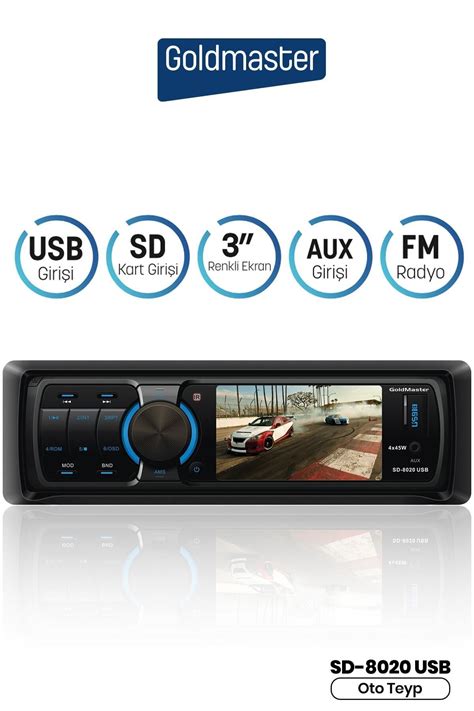 Goldmaster 8020 Usbsd Bağlantılı Geri Görüş Kamera Destekli Renkli Ekranlı Oto Radyoçalar