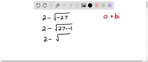 Solvedwriting A Complex Number In Standard Form Write The Complex