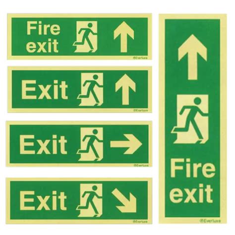 Acrylic Rectangular Emergency Exit Signage Board Board Thickness 2 4 Mm At Rs 110 Piece In New