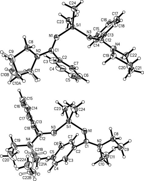 Molecular Structure Of 1 Top And 2 Bottom Including Numbering