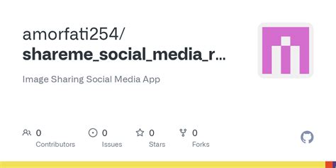 github amorfati254 shareme social media react app image sharing