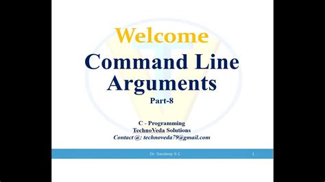 Part Command Line Arguments YouTube