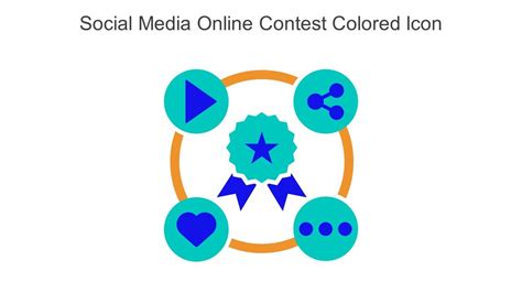 Social Media Online Contest Colored Icon In Powerpoint Pptx Png And Editable Eps Format PPT