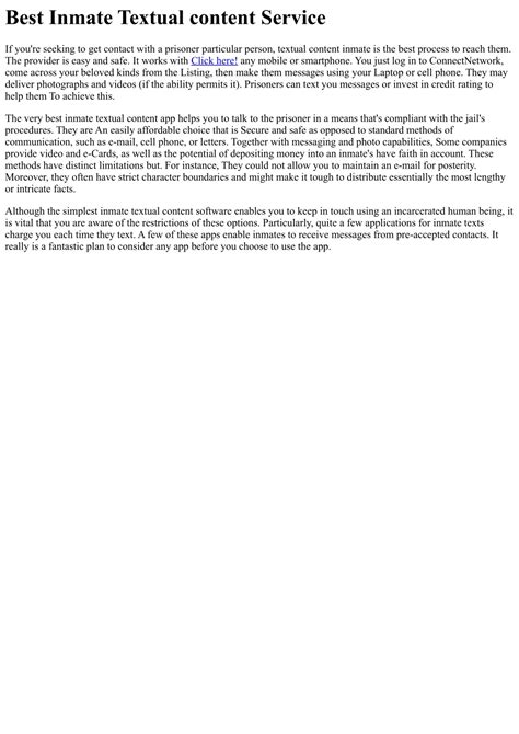 ppt very best inmate textual content services powerpoint presentation