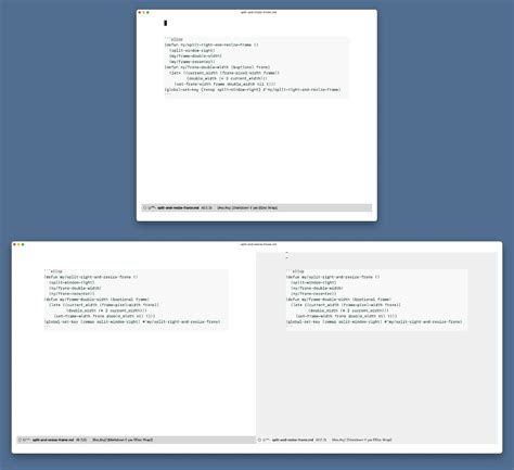 Christian Tietze Split Window In Emacs And Resize And Recenter Frame