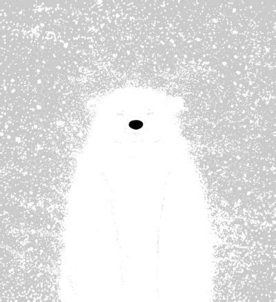 Its A Polar Bear Blinking In A Blizzard Art Print Bear Illustration