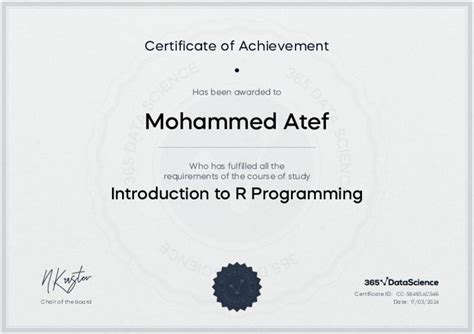 📈 Learning R Programming With 365datascience Course Mohammed Atef