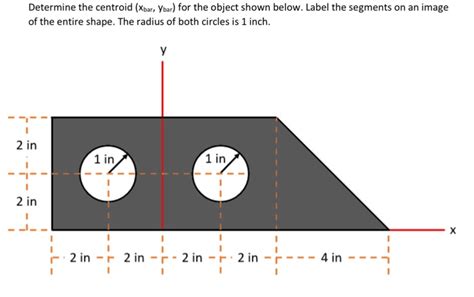 Solved Determine The Centroid Xbar Ybar For The Object