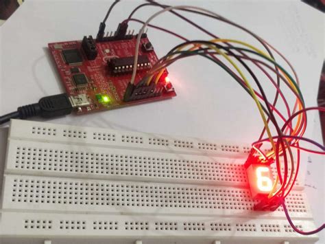 single 7 segment display interfacing with msp430g2553 project