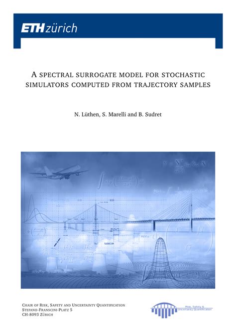 Pdf A Spectral Surrogate Model For Stochastic Simulators Computed From Trajectory Samples
