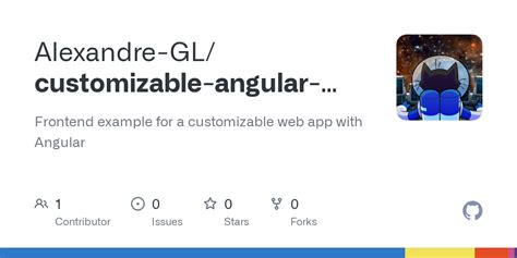 GitHub Alexandre GL Customizable Angular Frontend Frontend Example For A Customizable Web App