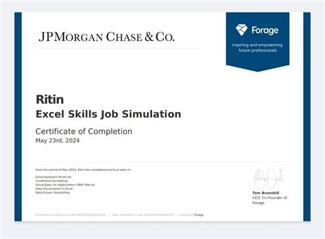 ritin gupta on linkedin jpmorgan chase advancedexcel virtualexperience