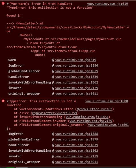 Newsletter Feature Not Working At All · Issue 2558 · Vuestorefrontvue