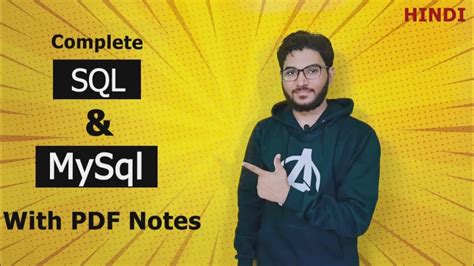 Complete Sql And Mysql Tutorial In Hindi Youtube