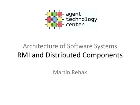 Ppt Architecture Of Software Systems Rmi And Distributed Components