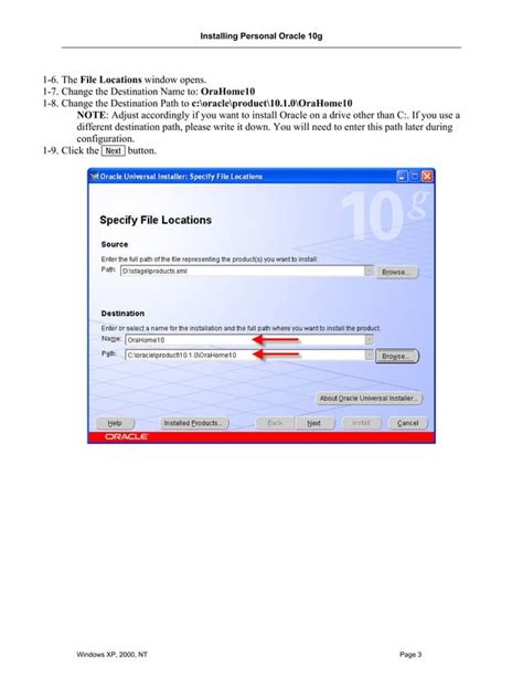 Oracle 10g Installation Guide Pdf