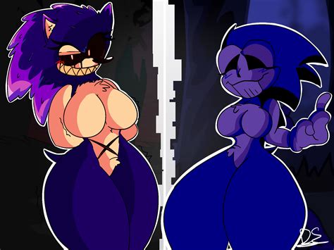 rule 34 2girls big breasts black eyes bleeding eyes blue fur blush