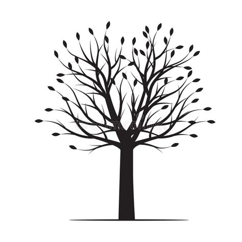 Shape Of Black Tree Vector Illustration Stock Vector Illustration Of Creativity Design