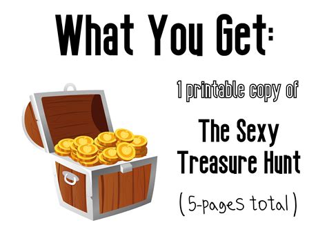 Sexy Treasure Scavenger Hunt For Adults Kinky Valentines Printable Gift For Him Etsy