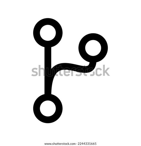 Git Branch Icon Line Isolated On Stock Vector Royalty Free Shutterstock