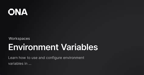 Environment Variables Gitpod Classic