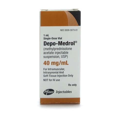 Depo Medrol® Methylprednisolone Acetate Injection Each Mcguff