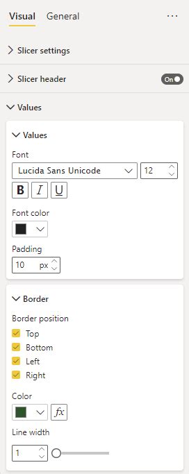 Solved Json Theme For Visual Slicer With New Options In