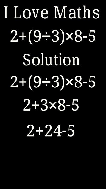 Basic Maths New Trick Bdmas Rule Youtube